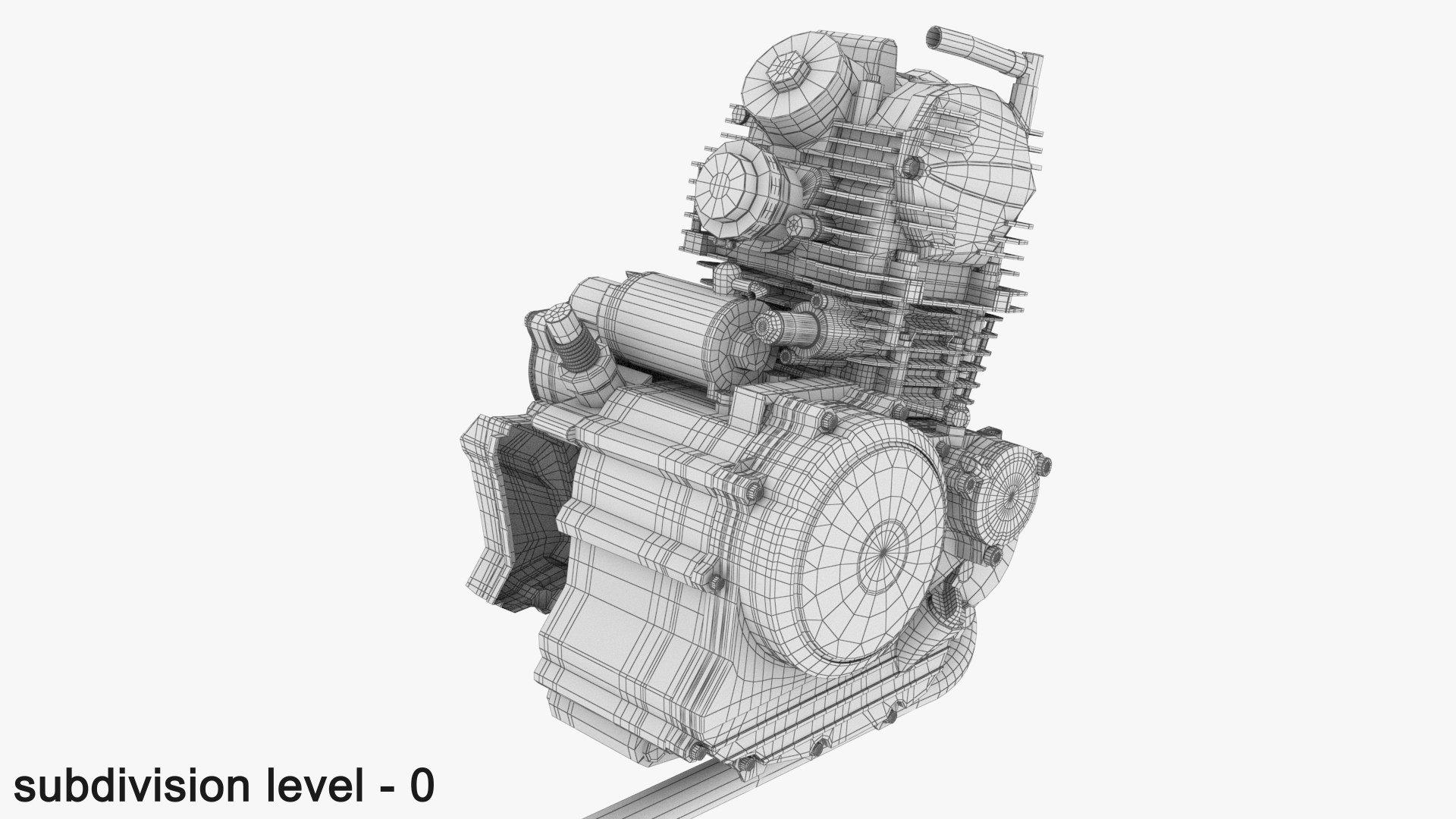 Motorcycle Engine 3D Model - TurboSquid 1457850