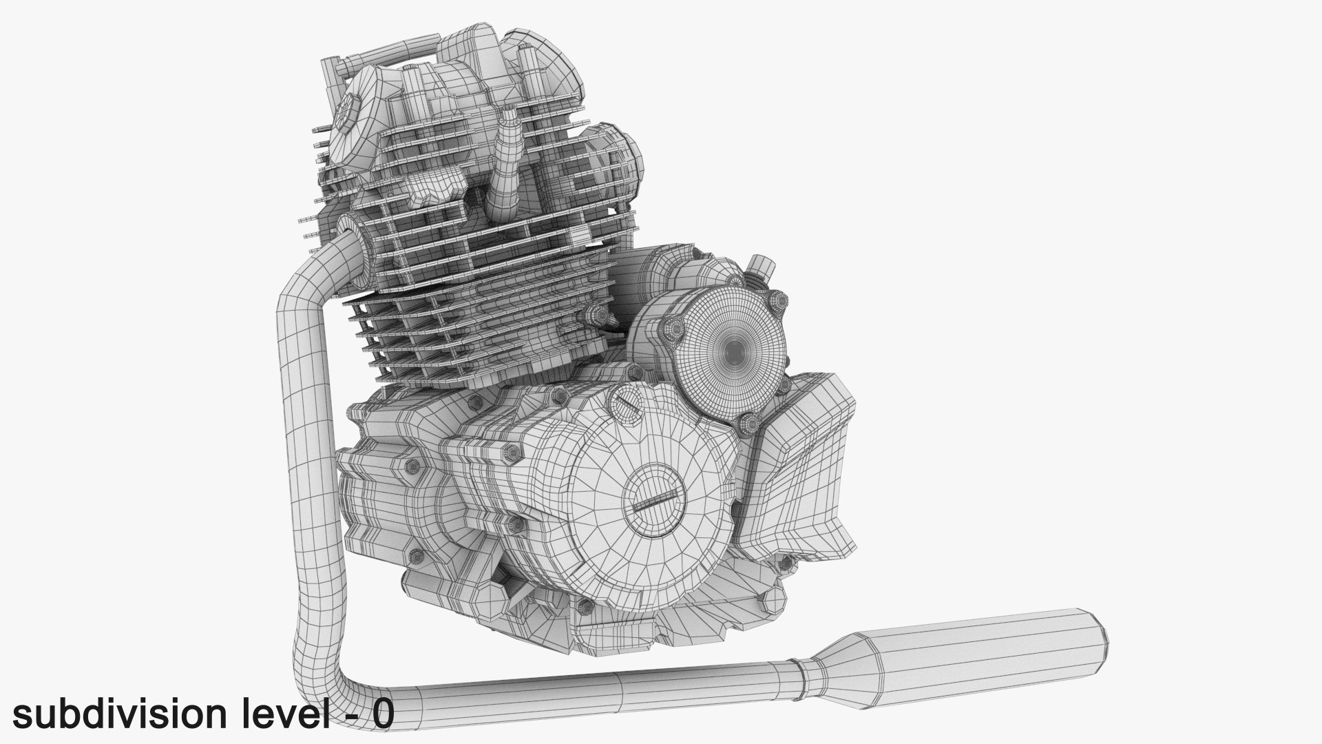 Motorcycle Engine 3D Model - TurboSquid 1457850