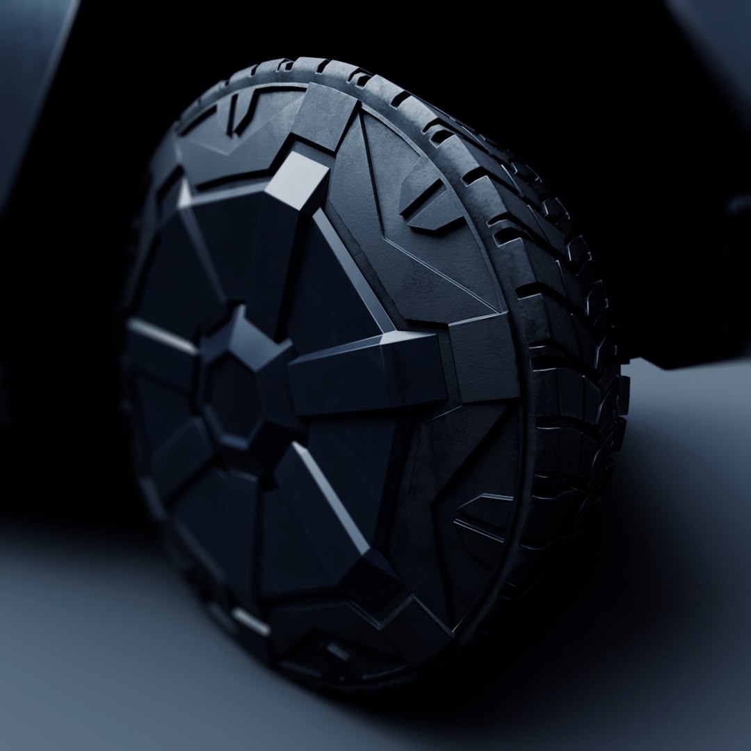 Tesla Cyber Truck Wheel Model - TurboSquid 1493105
