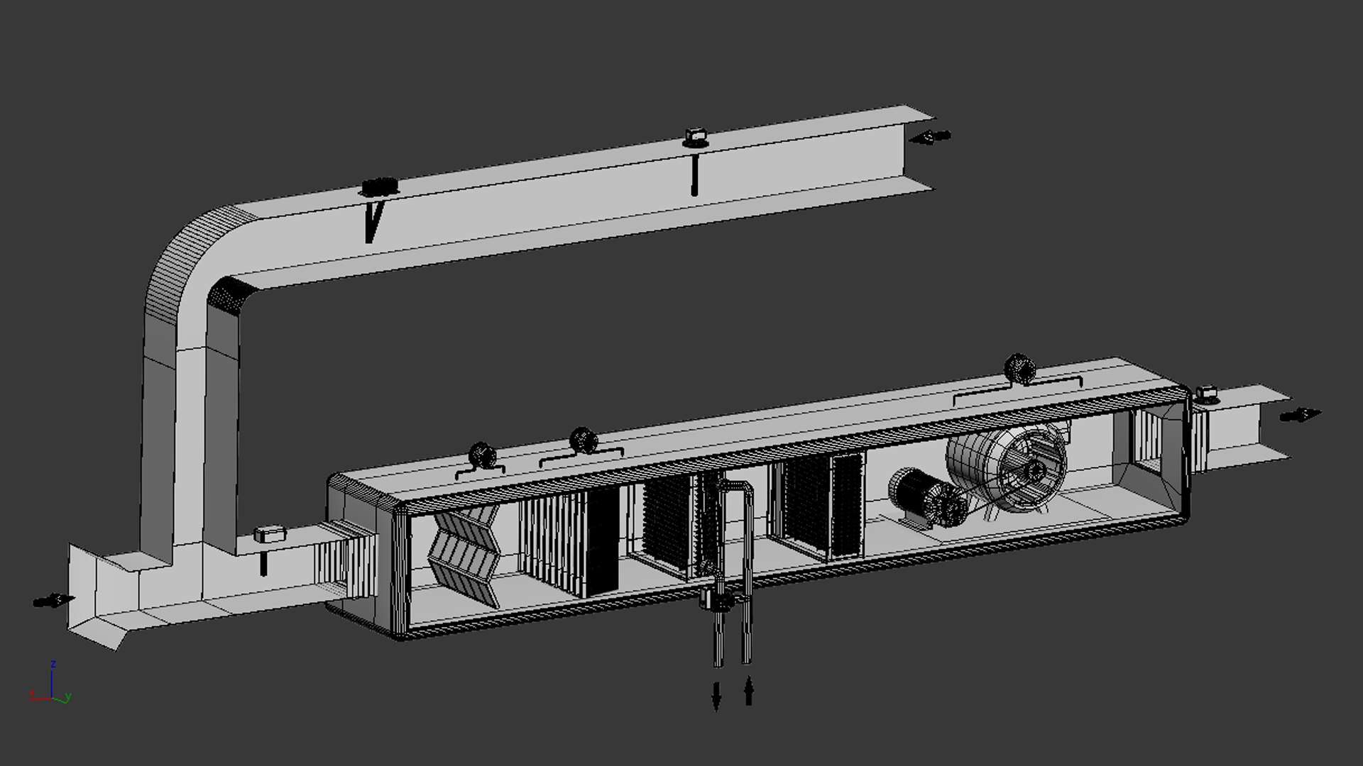 Air Handling Unit Model - TurboSquid 2240341