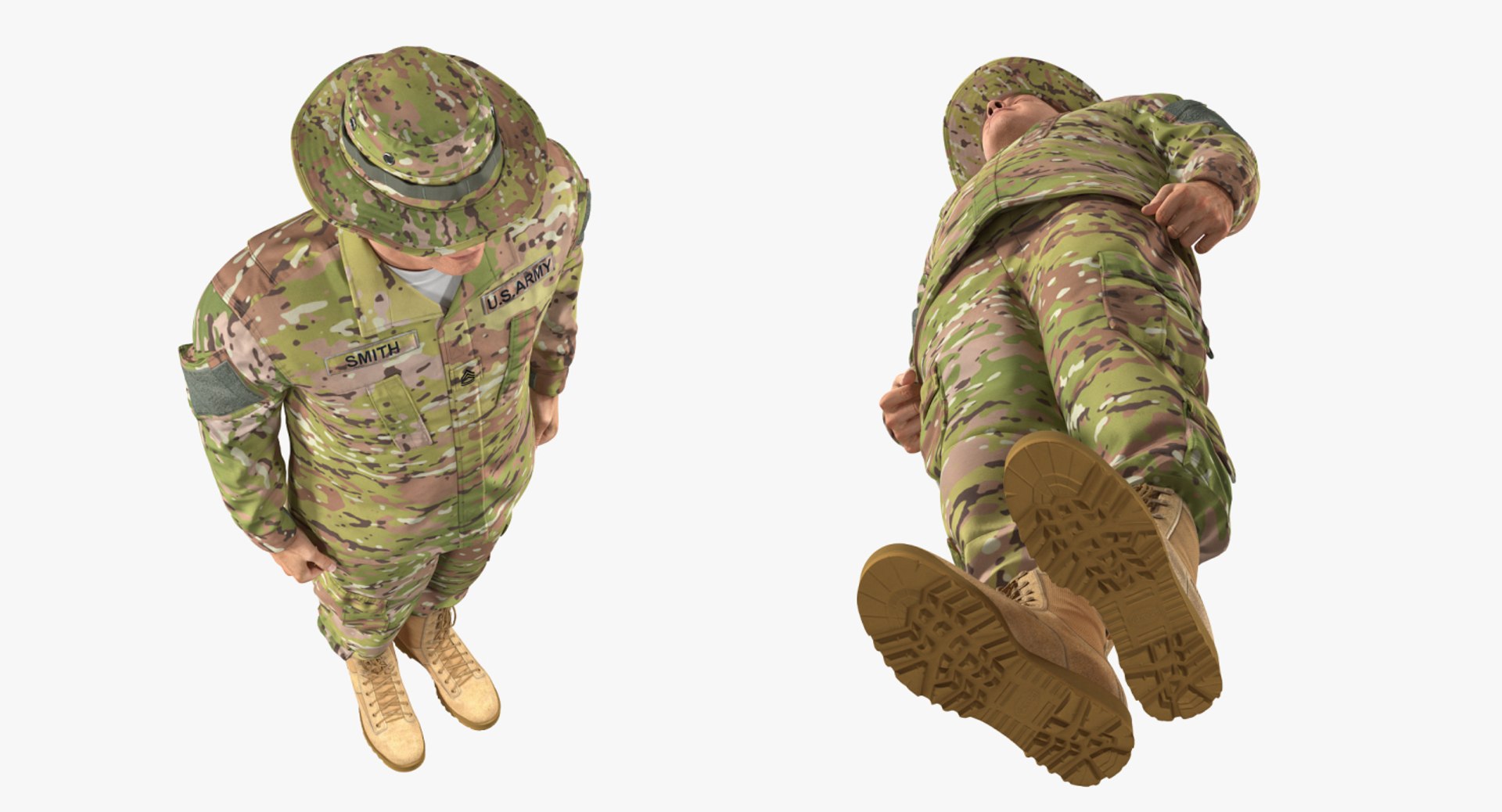 3D Soldier Acu Camo Standing Model - TurboSquid 1415716