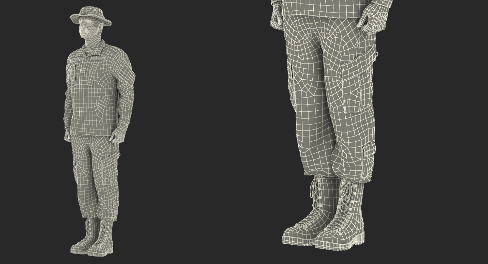 3D Soldier Acu Camo Standing Model - TurboSquid 1415716