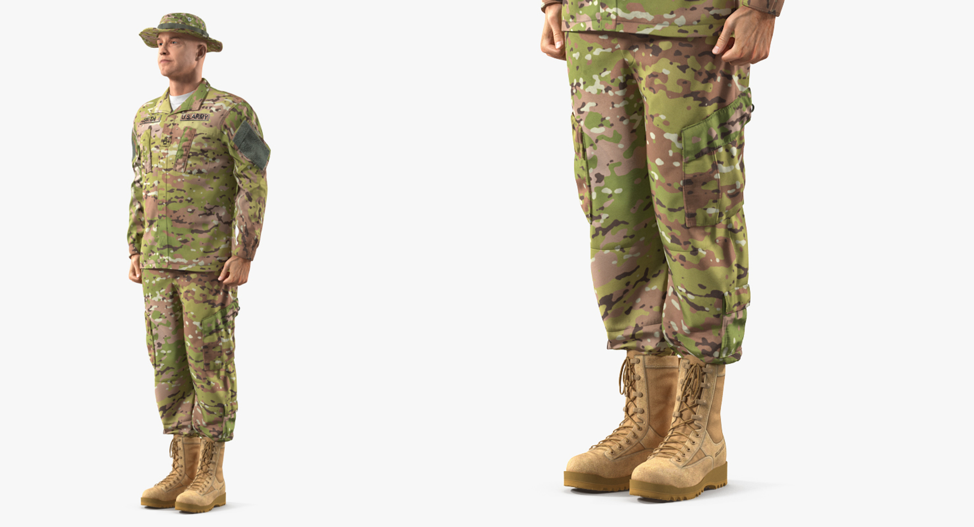 3D Soldier Acu Camo Standing Model - TurboSquid 1415716