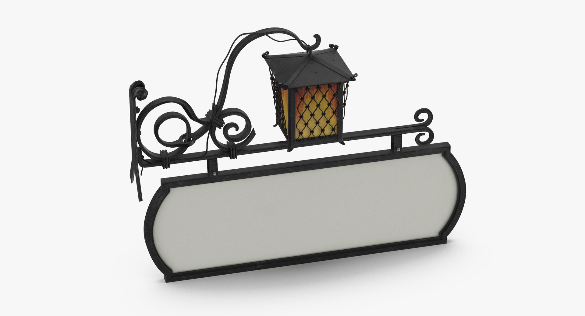 Storefront Sign 02 Lit 3D - TurboSquid 1243875