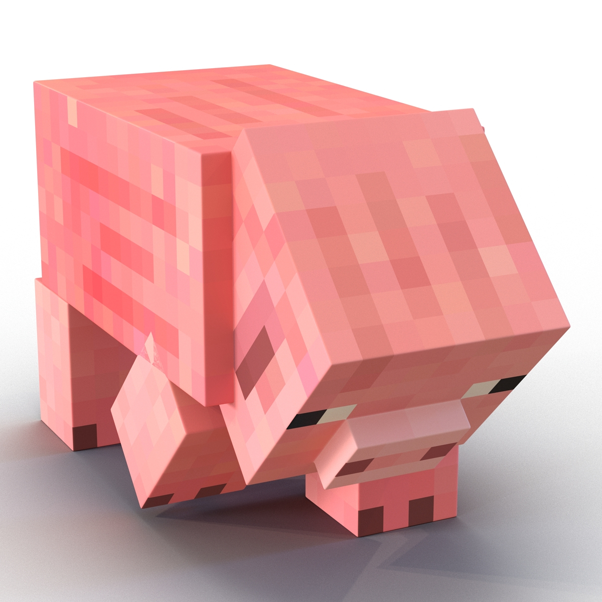 Minecraft pig rigged 3D - TurboSquid 1504565