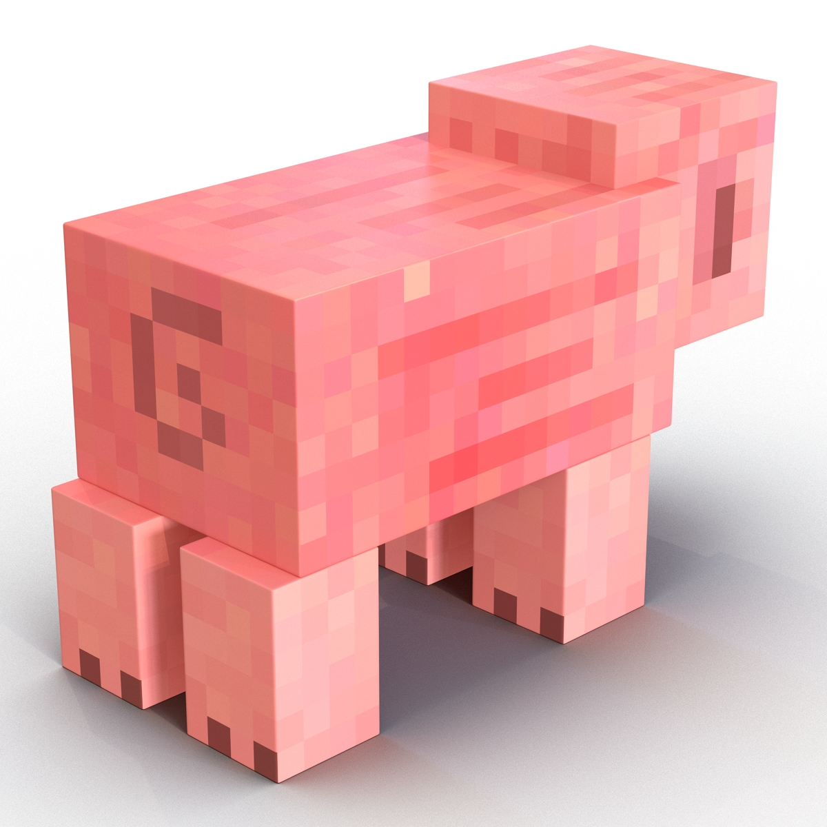 Minecraft pig rigged 3D - TurboSquid 1504565