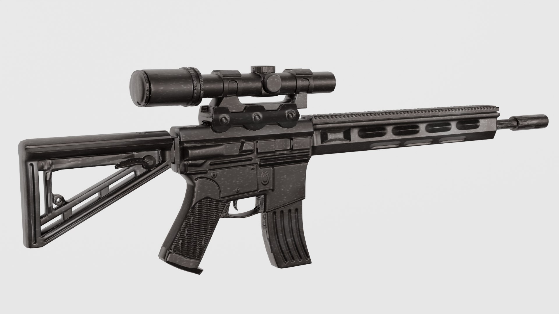 3D Two Rifle Carbine And Famas - TurboSquid 2050625