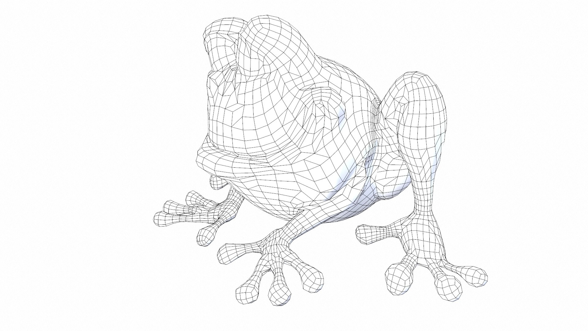 3D Cartoon Frog Character 3D Model - TurboSquid 2439262