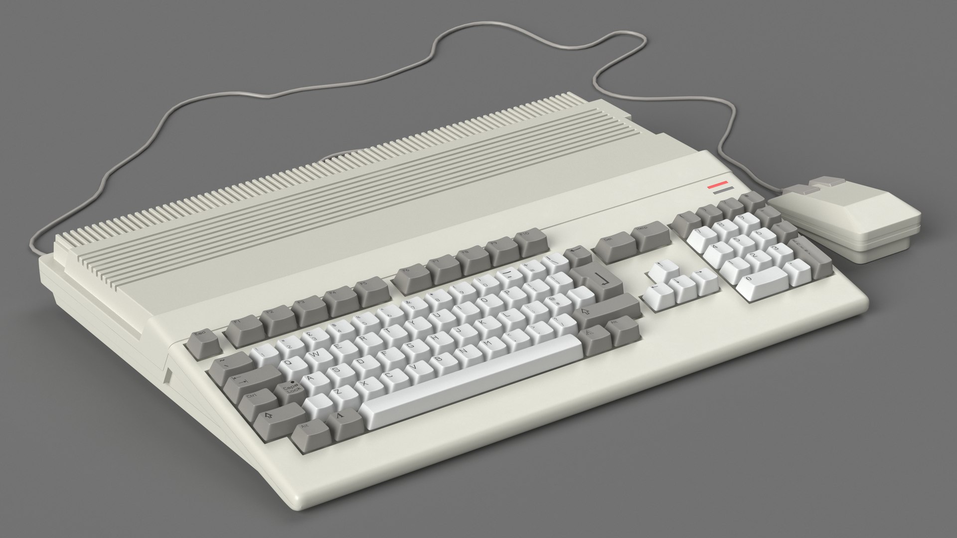 3D Retro Home Computer With Keyboard - TurboSquid 2061482