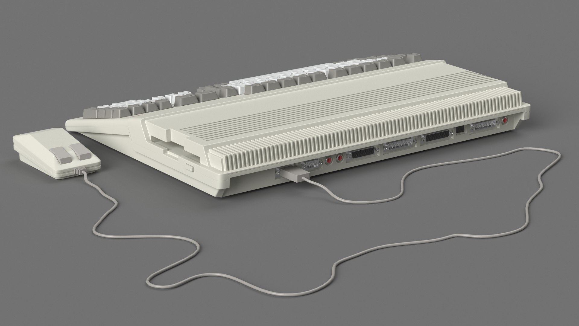 3D Retro Home Computer with Keyboard - TurboSquid 2061482