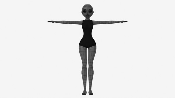 Base character woman 3D model - TurboSquid 1291669