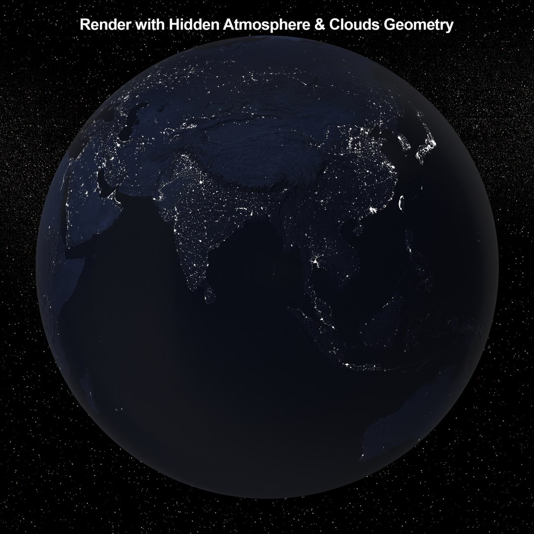 Earth Night 3D - TurboSquid 1165190