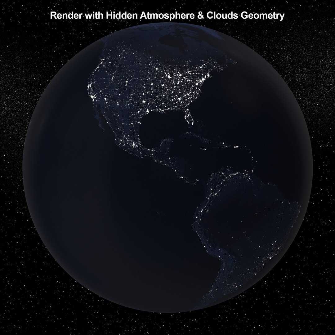 Earth Night 3D - TurboSquid 1165190