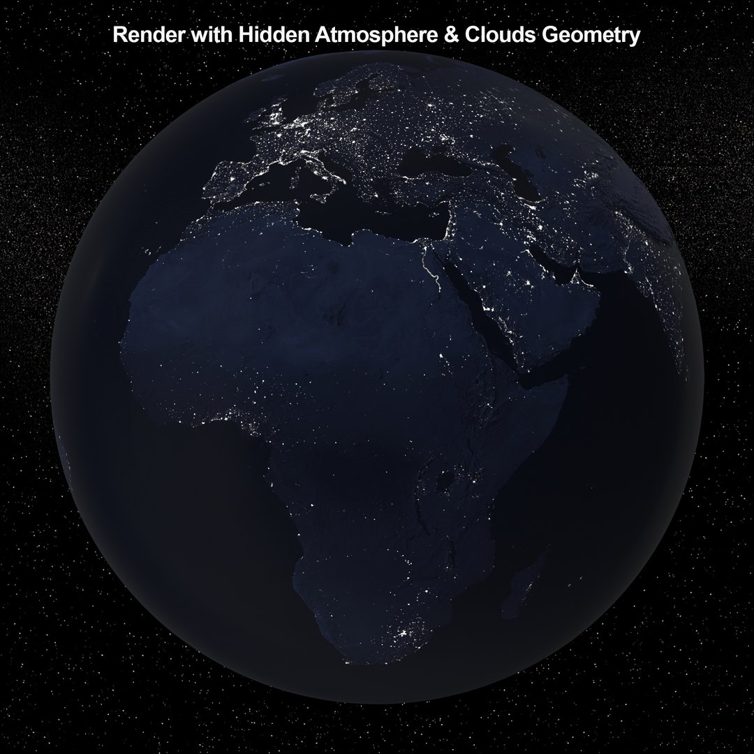 Earth Night 3D - TurboSquid 1165190