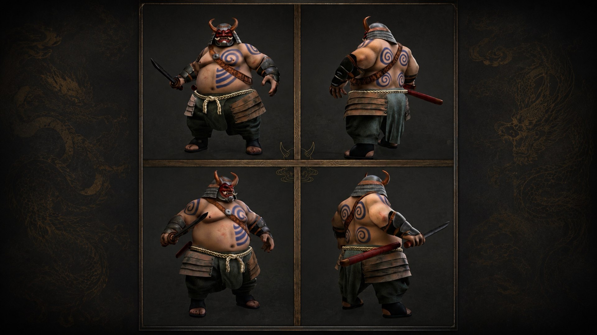 Samurai Stylized Game Ready Character For Game 3D Model - TurboSquid ...