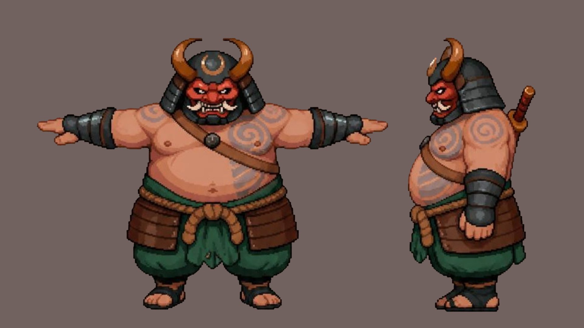 Samurai Stylized Game Ready Character For Game 3D Model - TurboSquid ...