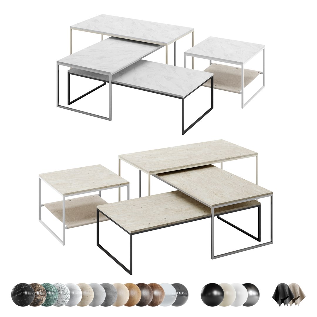 Bolia Coffee Table Como2 3D Model - TurboSquid 2023477