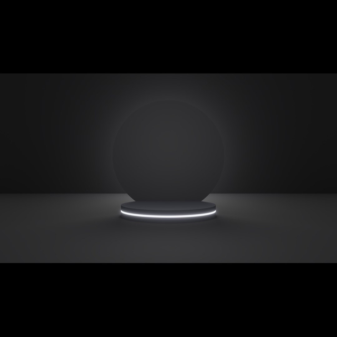 3D Studio Mockup Dark Abstract Podium Stage For Product Presentation ...
