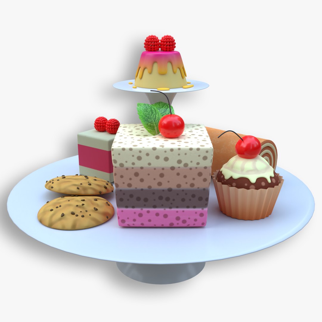 3D Cake Collection Model - TurboSquid 1857236