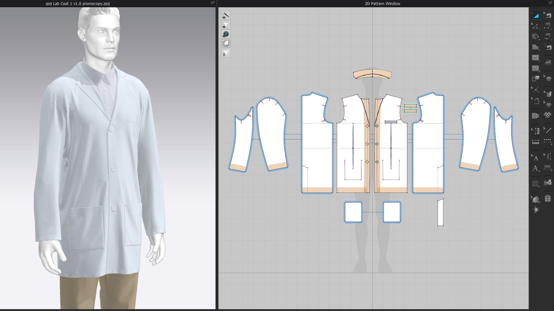 3D Model Lab Coat 1 Outfit - TurboSquid 2084712