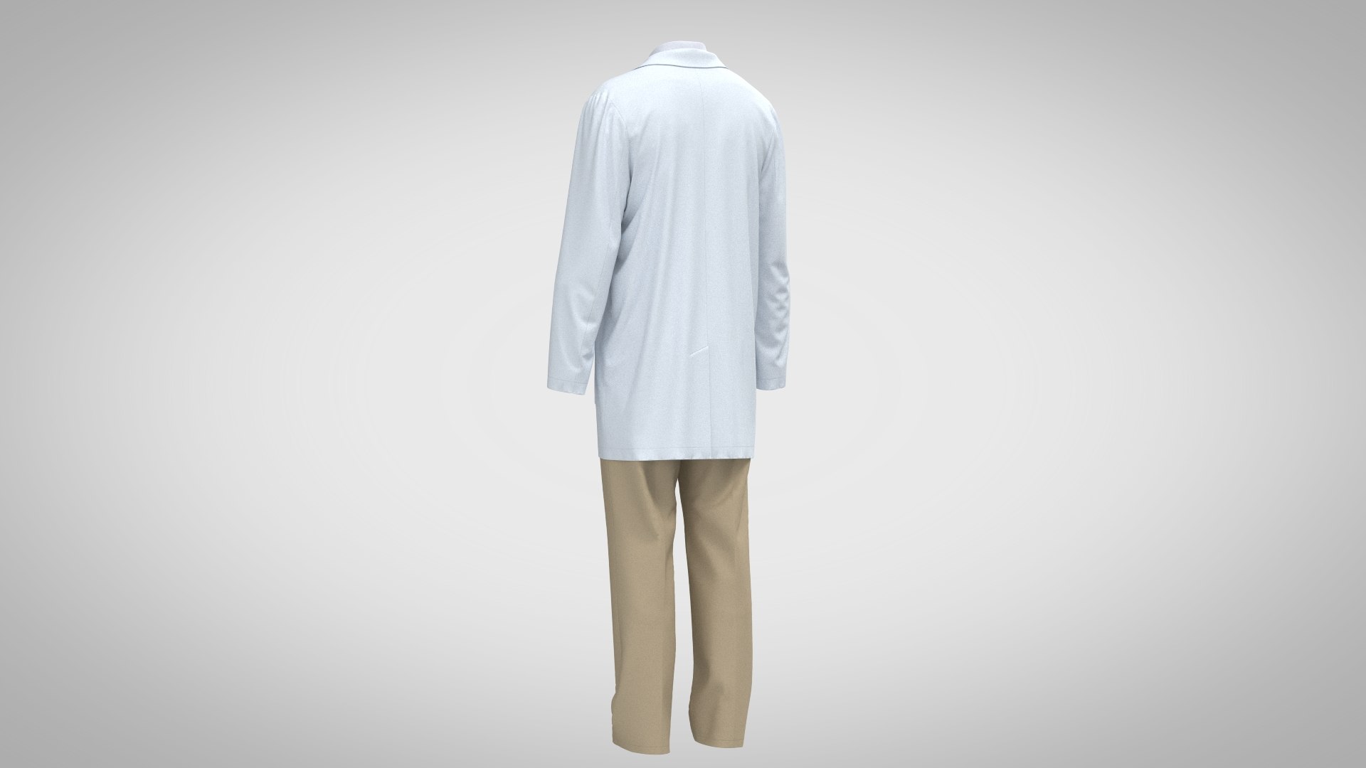 3D Model Lab Coat 1 Outfit - TurboSquid 2084712
