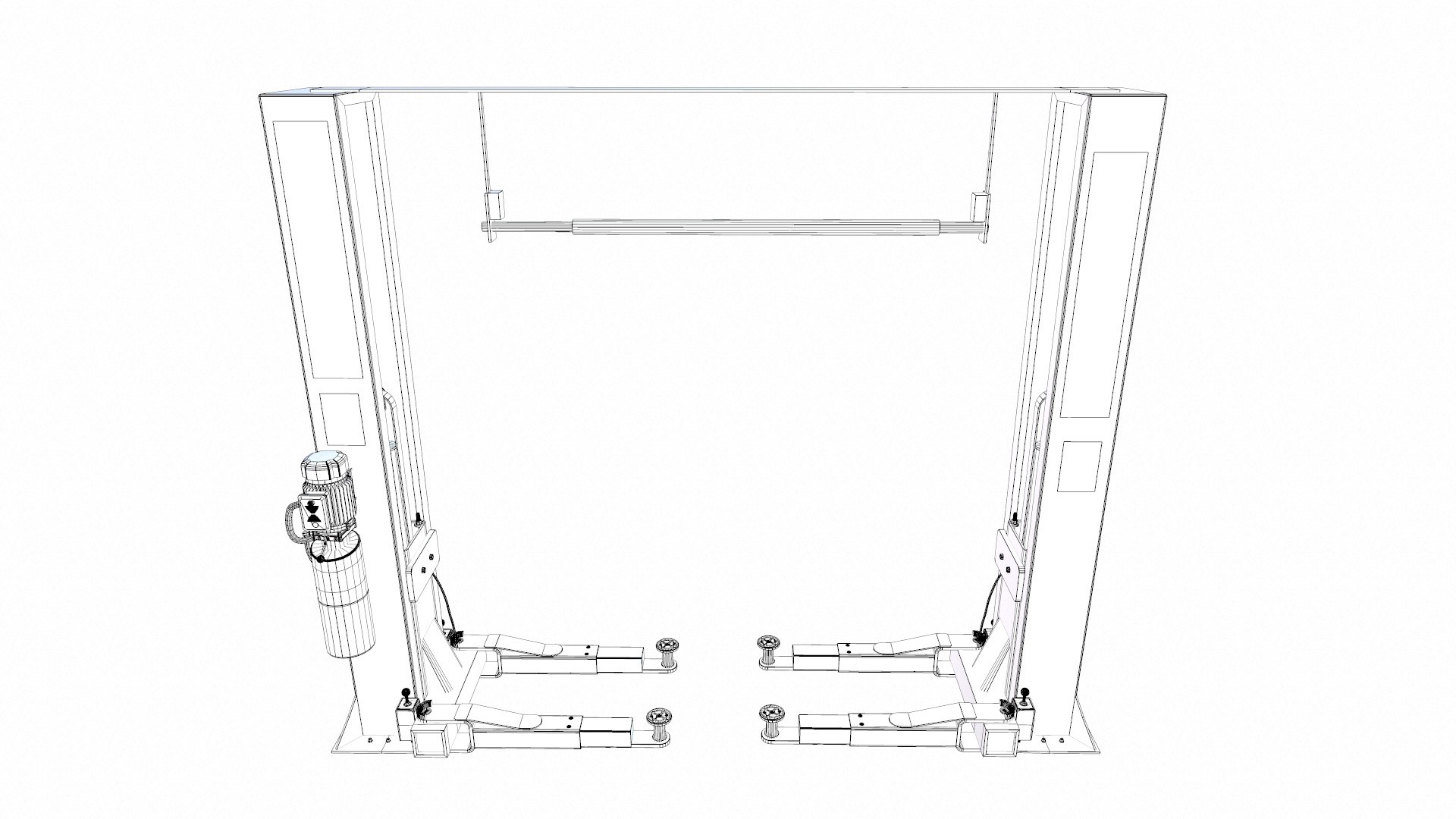 Car Lift 3D Model - TurboSquid 2326349