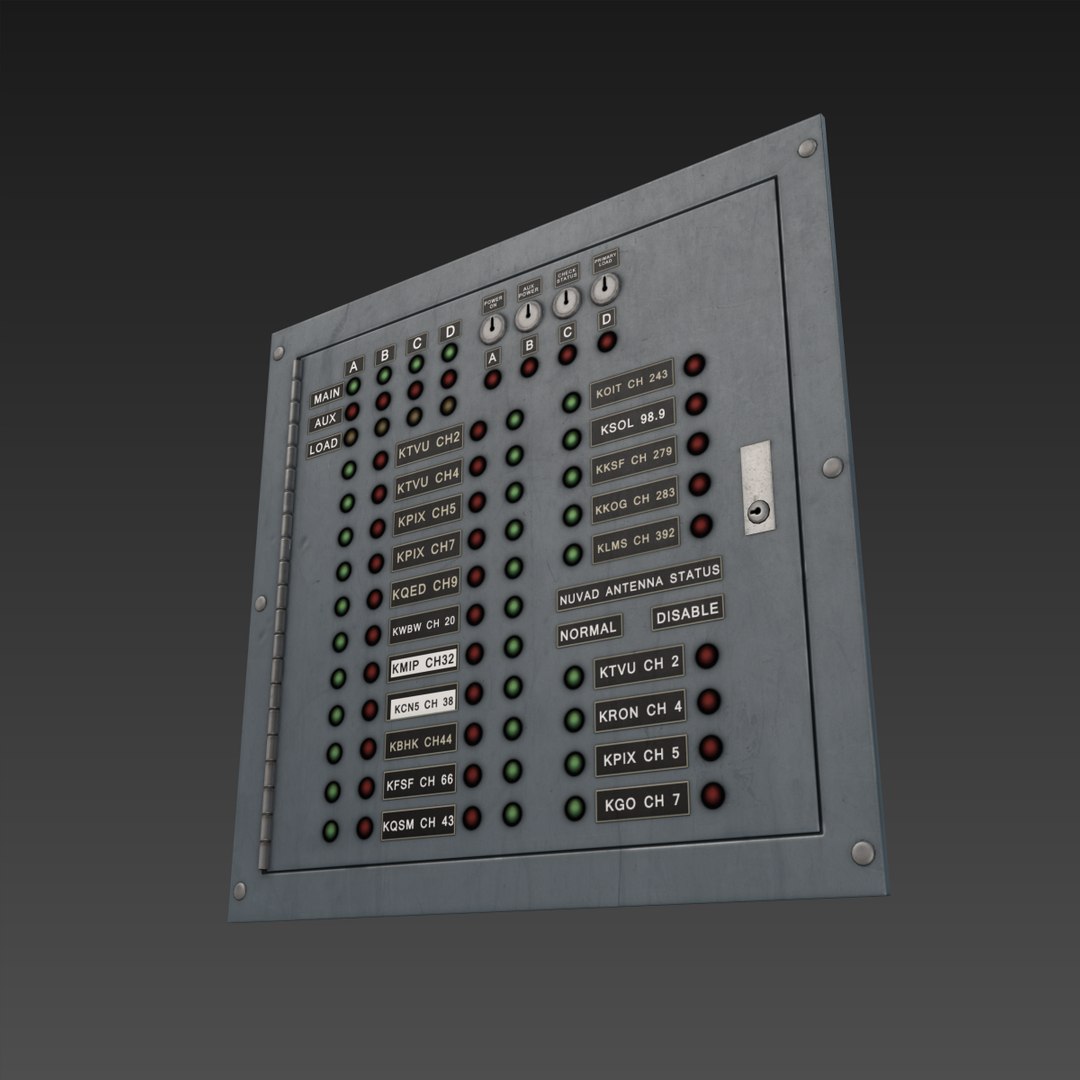 3d Model Electrical Panel