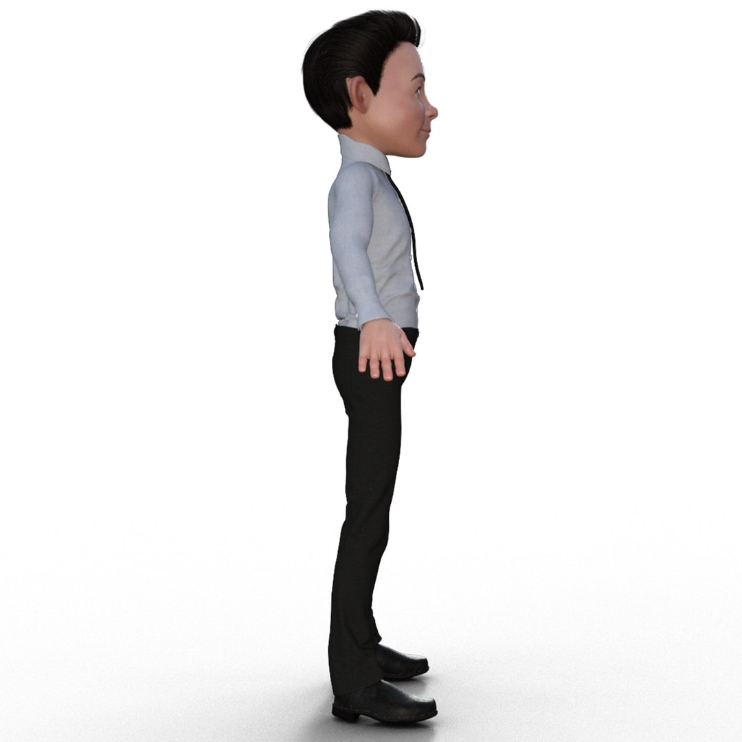 Cartoon Businessman 3D Model 3D - TurboSquid 1914632
