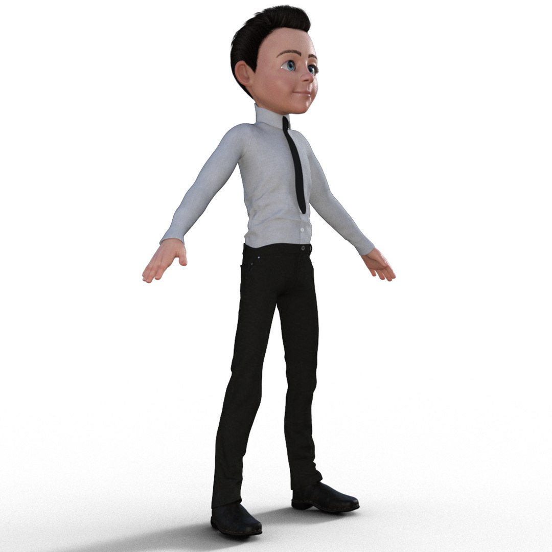 Cartoon Businessman 3D Model 3D - TurboSquid 1914632