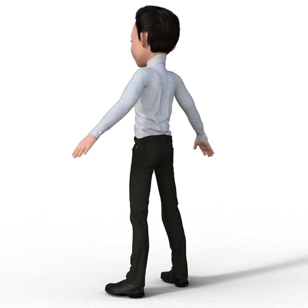 Cartoon Businessman 3D Model 3D - TurboSquid 1914632