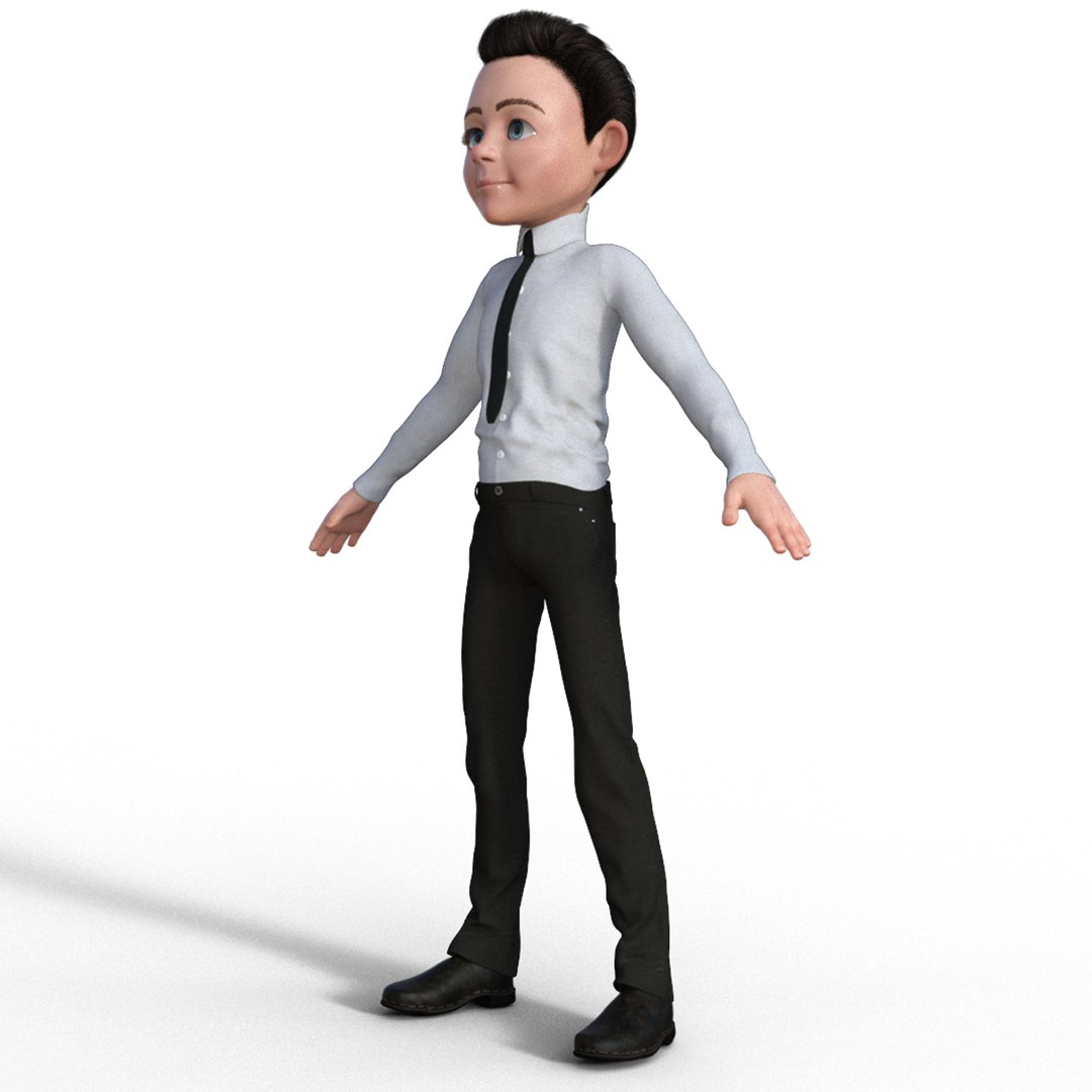 Cartoon Businessman 3D Model 3D - TurboSquid 1914632