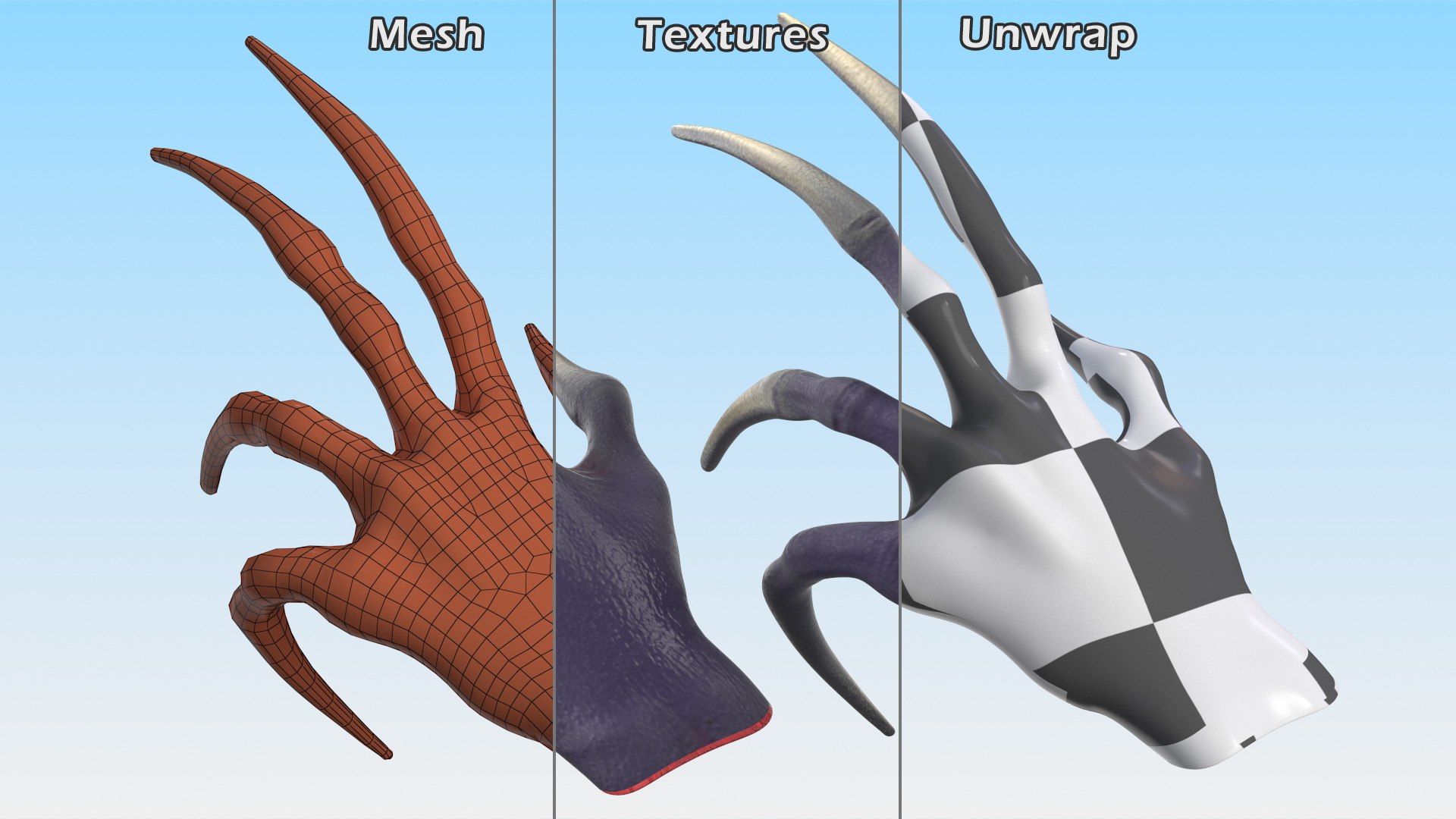 Mutant Hands Collection 3D - TurboSquid 1909577
