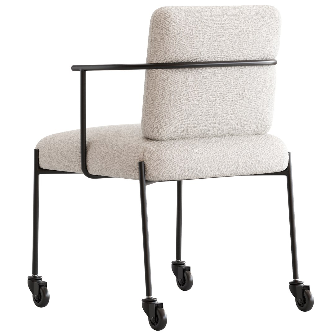 CB2 Neli Office Chair 3D Model - TurboSquid 2165401