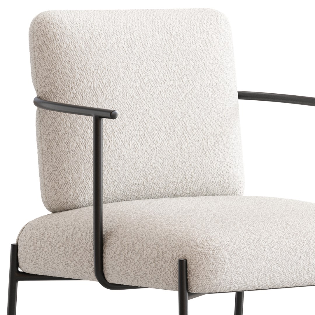 CB2 Neli Office Chair 3D Model - TurboSquid 2165401