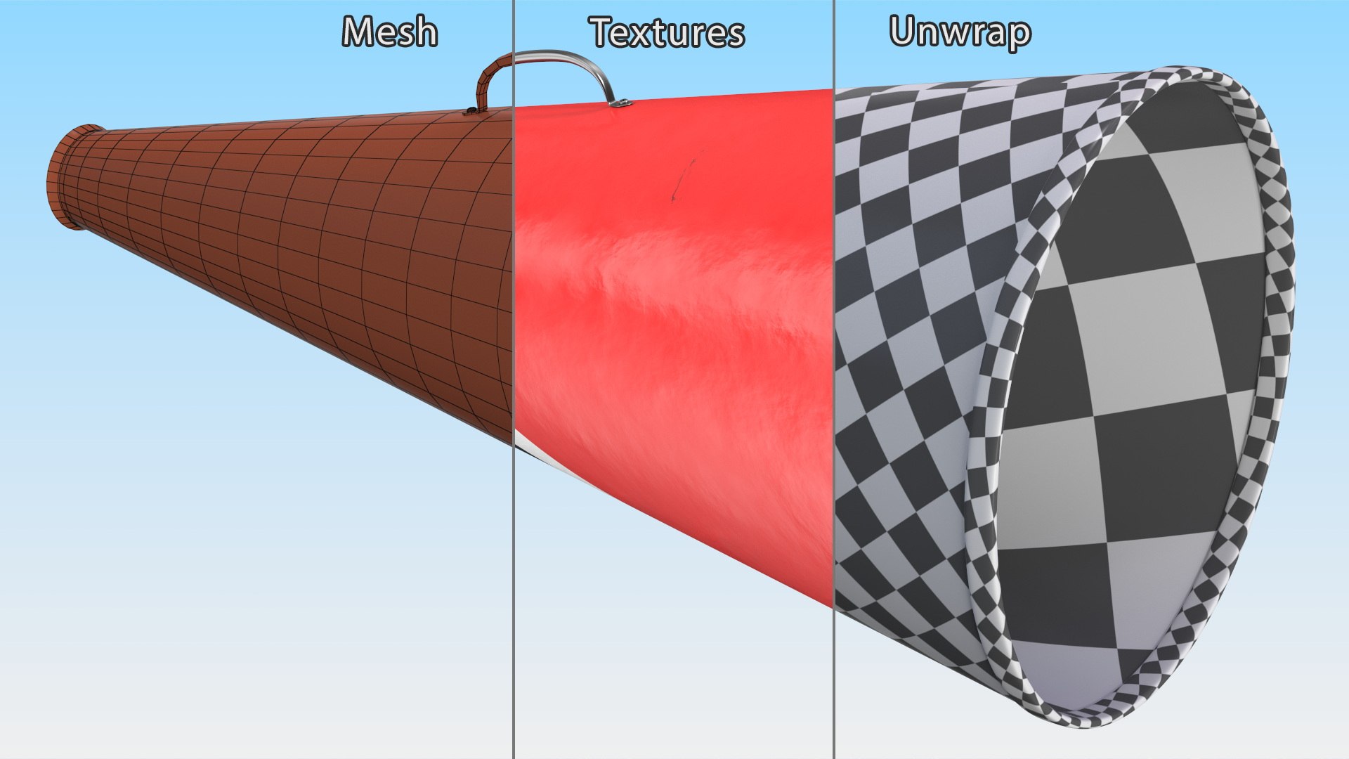 Classic Handheld Megaphone 3D Model - TurboSquid 2190017