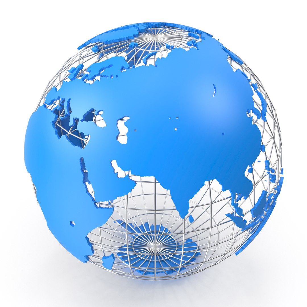 World Wire Globe 3D - TurboSquid 1264755