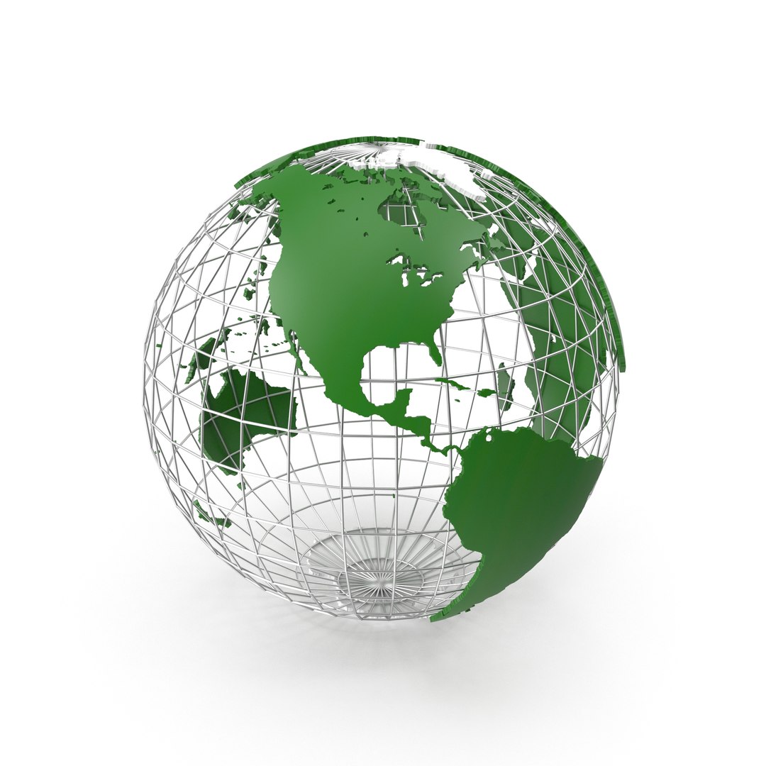 World Wire Globe 3D - TurboSquid 1264755