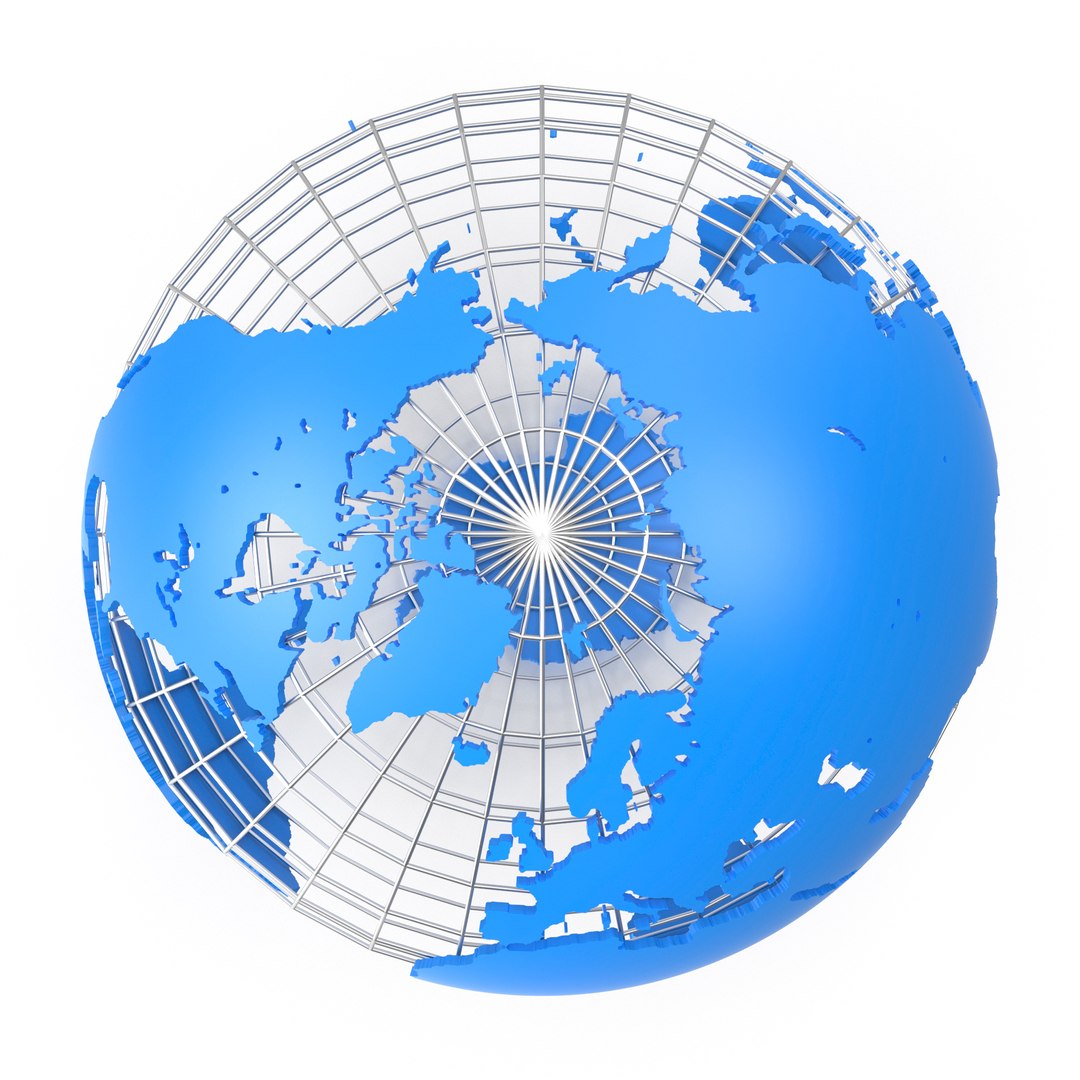 World Wire Globe 3D - TurboSquid 1264755