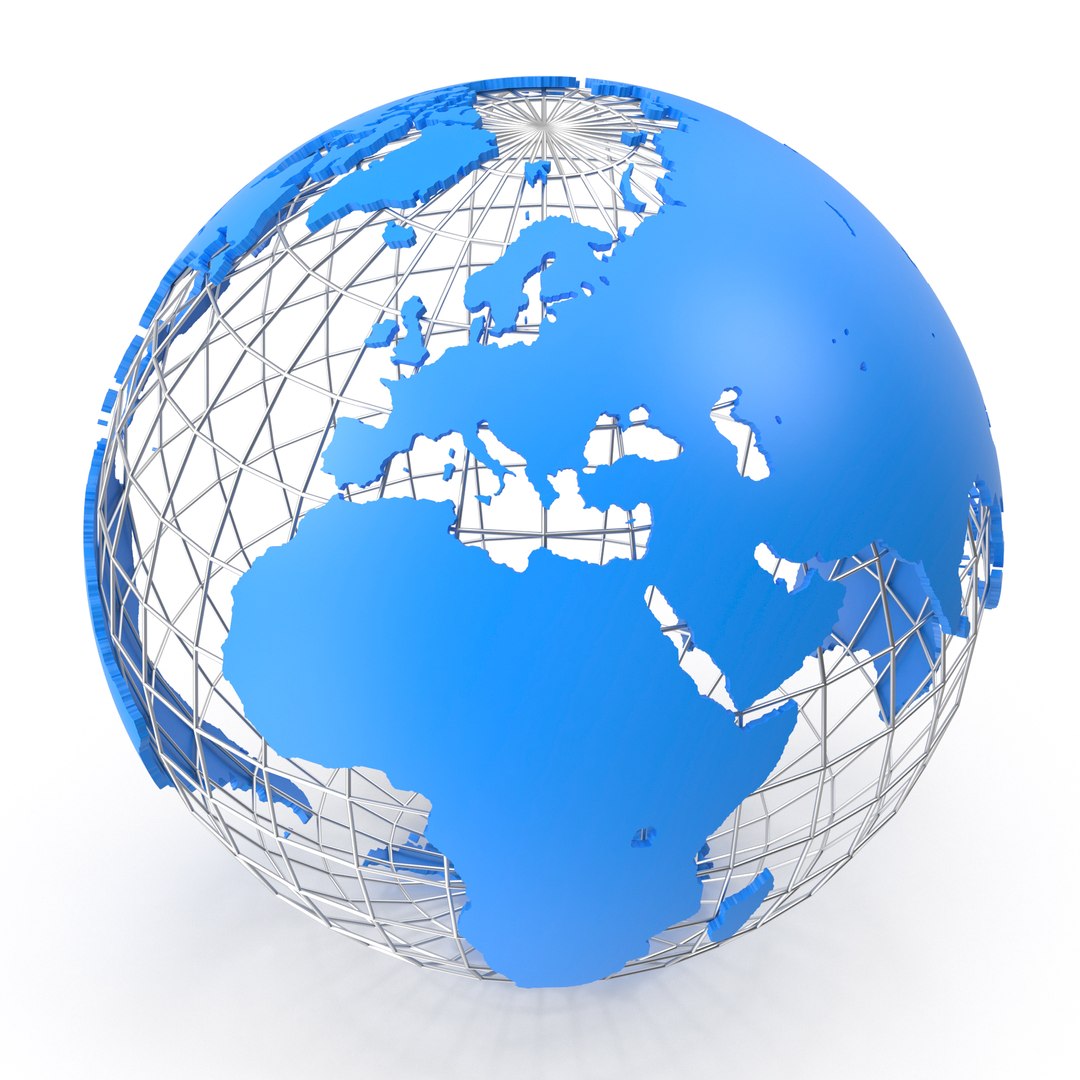 World Wire Globe 3D - TurboSquid 1264755