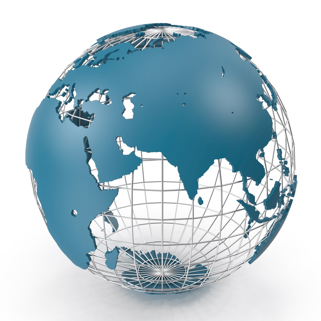 World Wire Globe 3D - TurboSquid 1264755