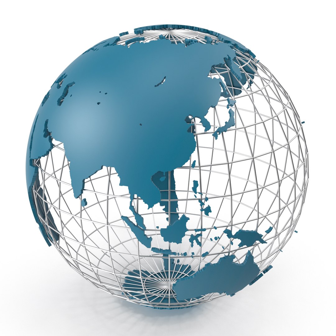 World Wire Globe 3D - TurboSquid 1264755