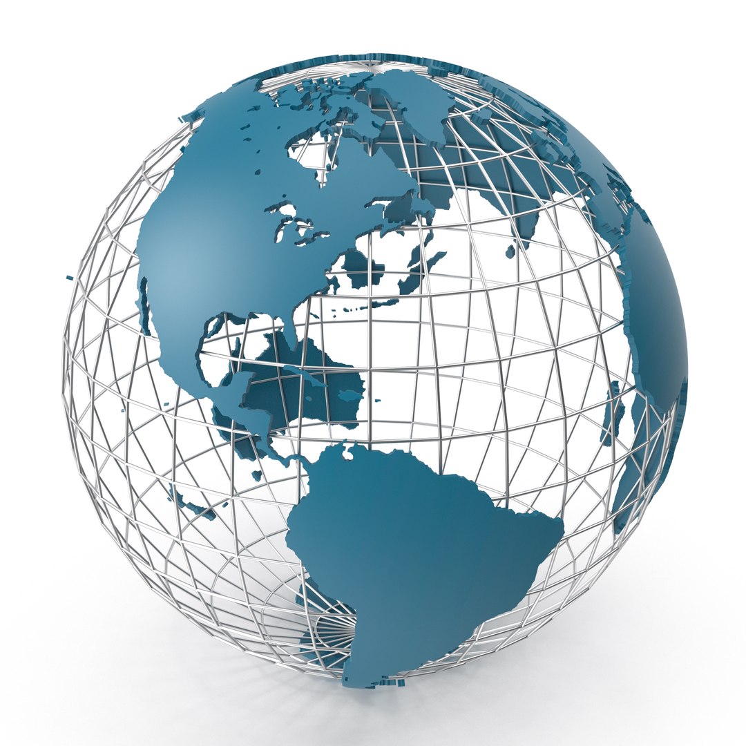 World Wire Globe 3D - TurboSquid 1264755