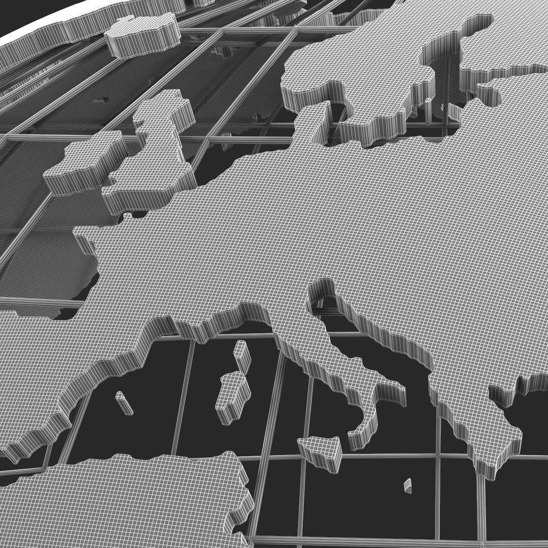 World wire globe 3D - TurboSquid 1264755