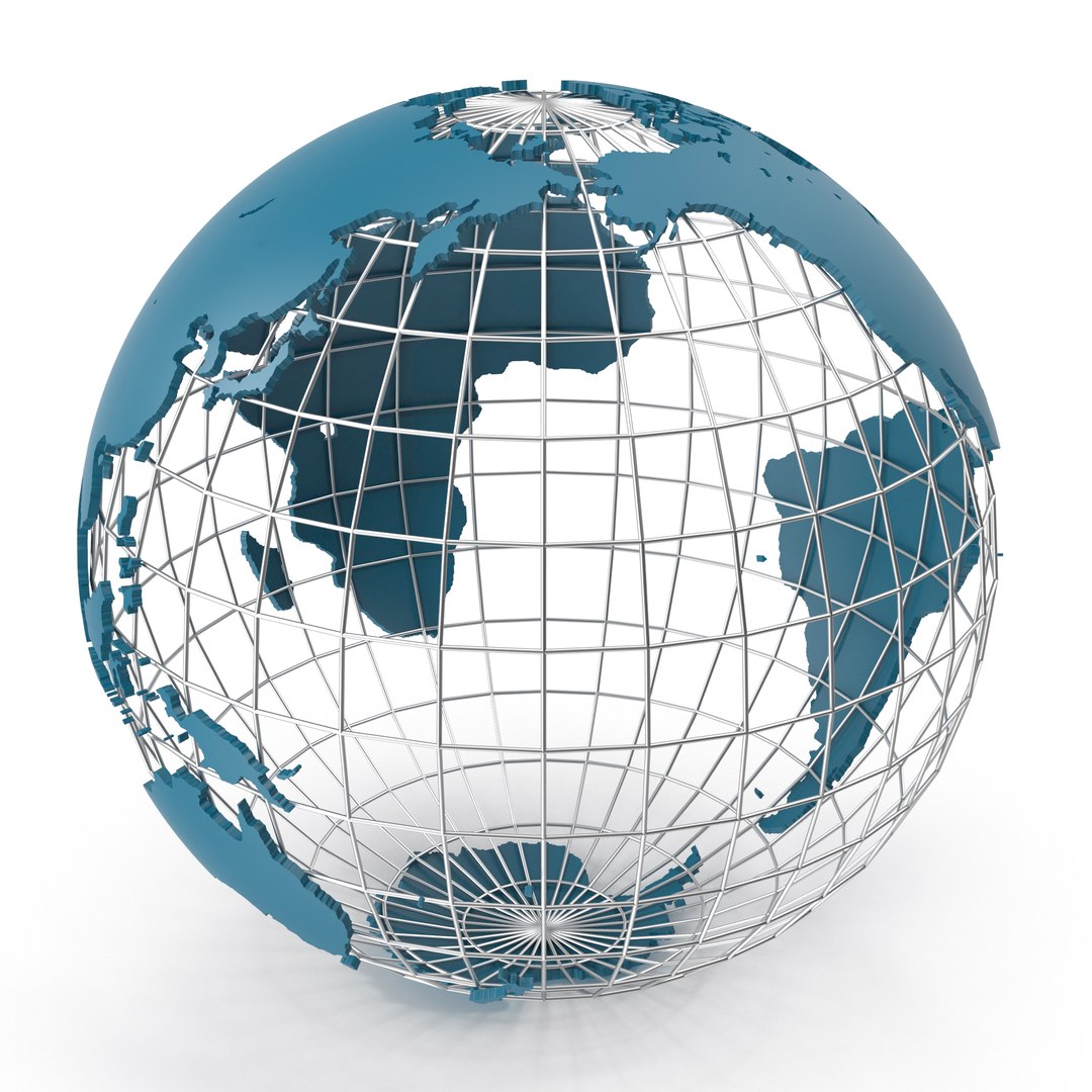World Wire Globe 3D - TurboSquid 1264755