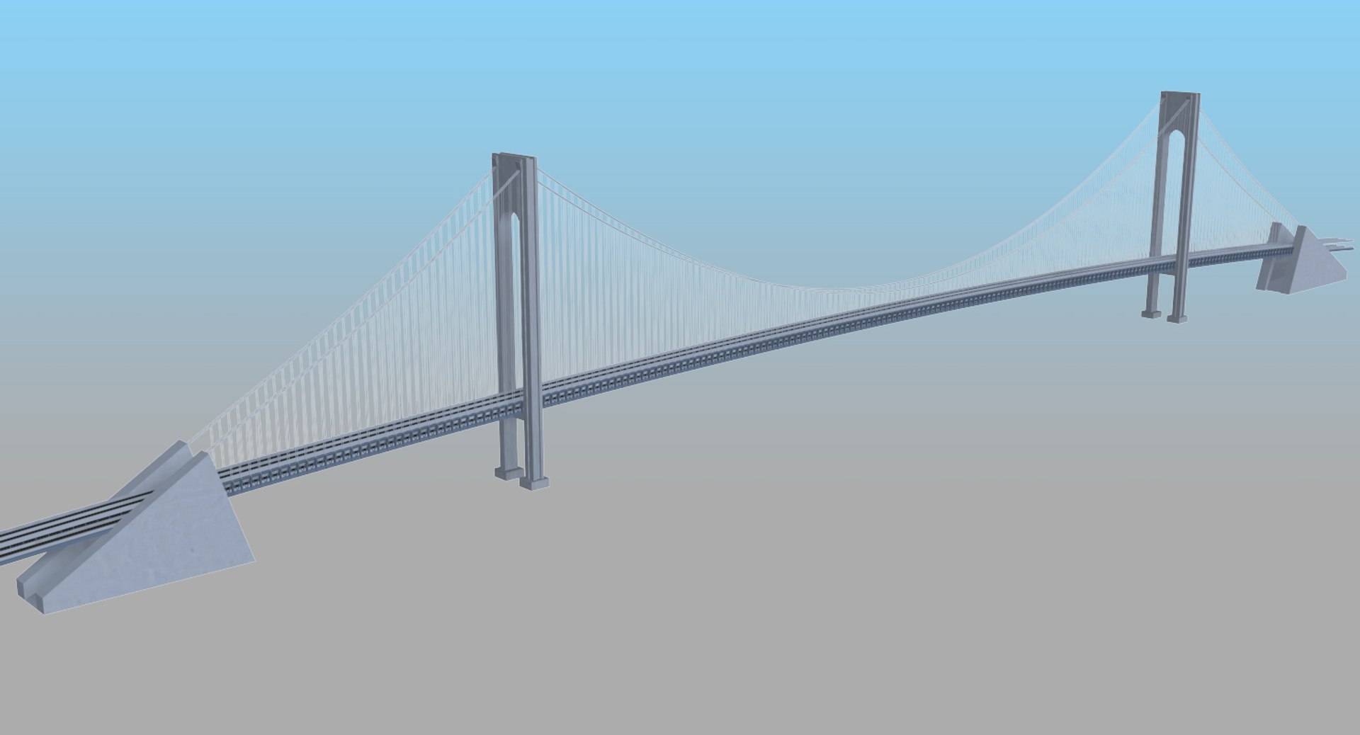 3d Verrazano Narrows Bridge