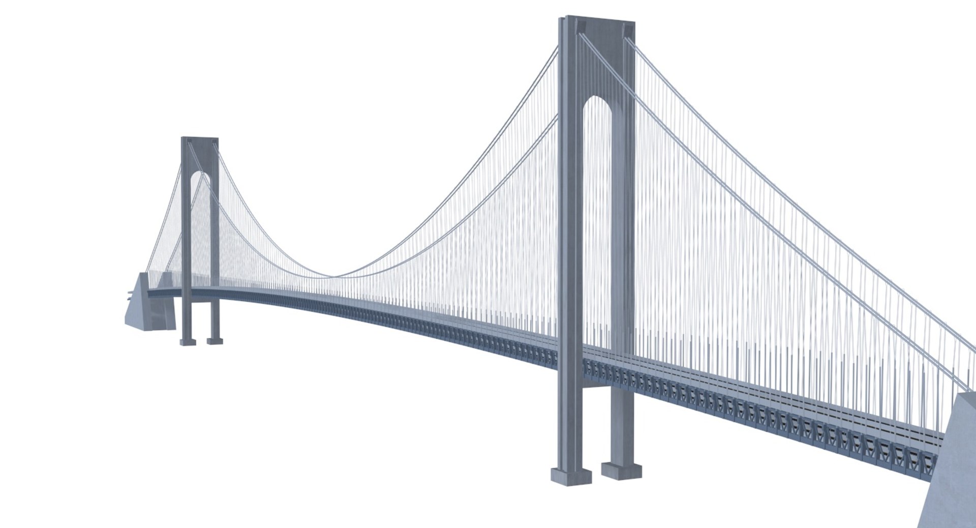 3d Verrazano Narrows Bridge