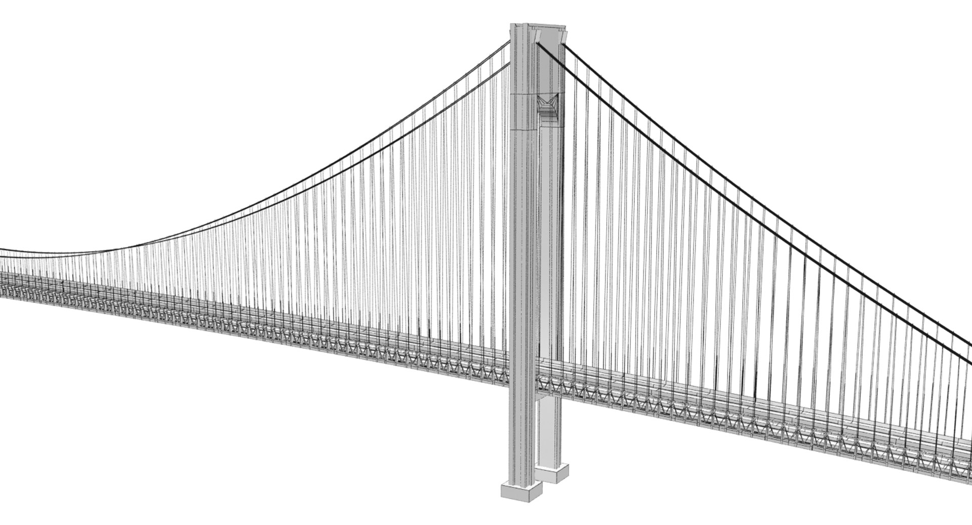 3d Verrazano Narrows Bridge