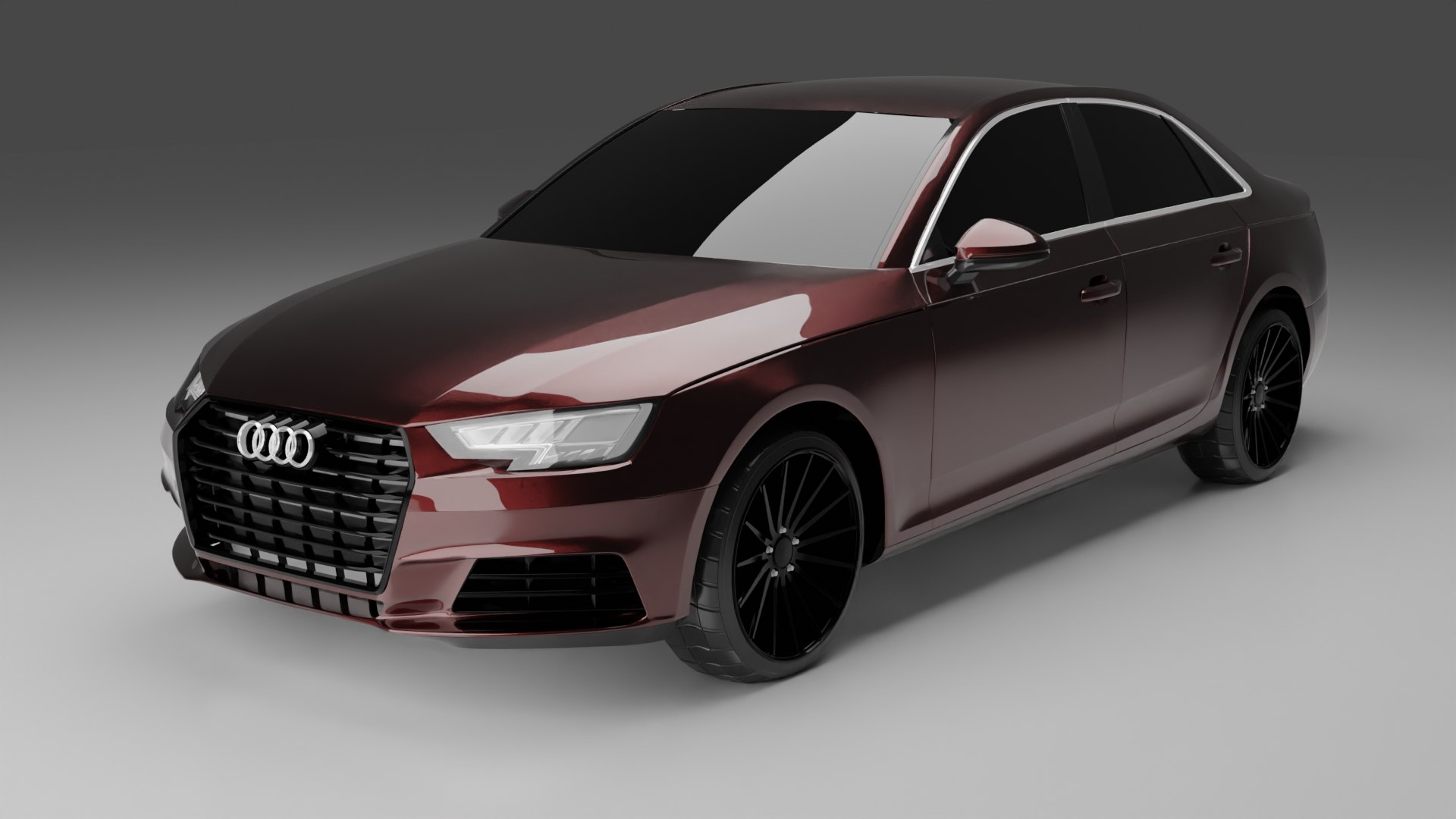 3D Audi A4 Model Car Without An Interior Model - TurboSquid 2089317