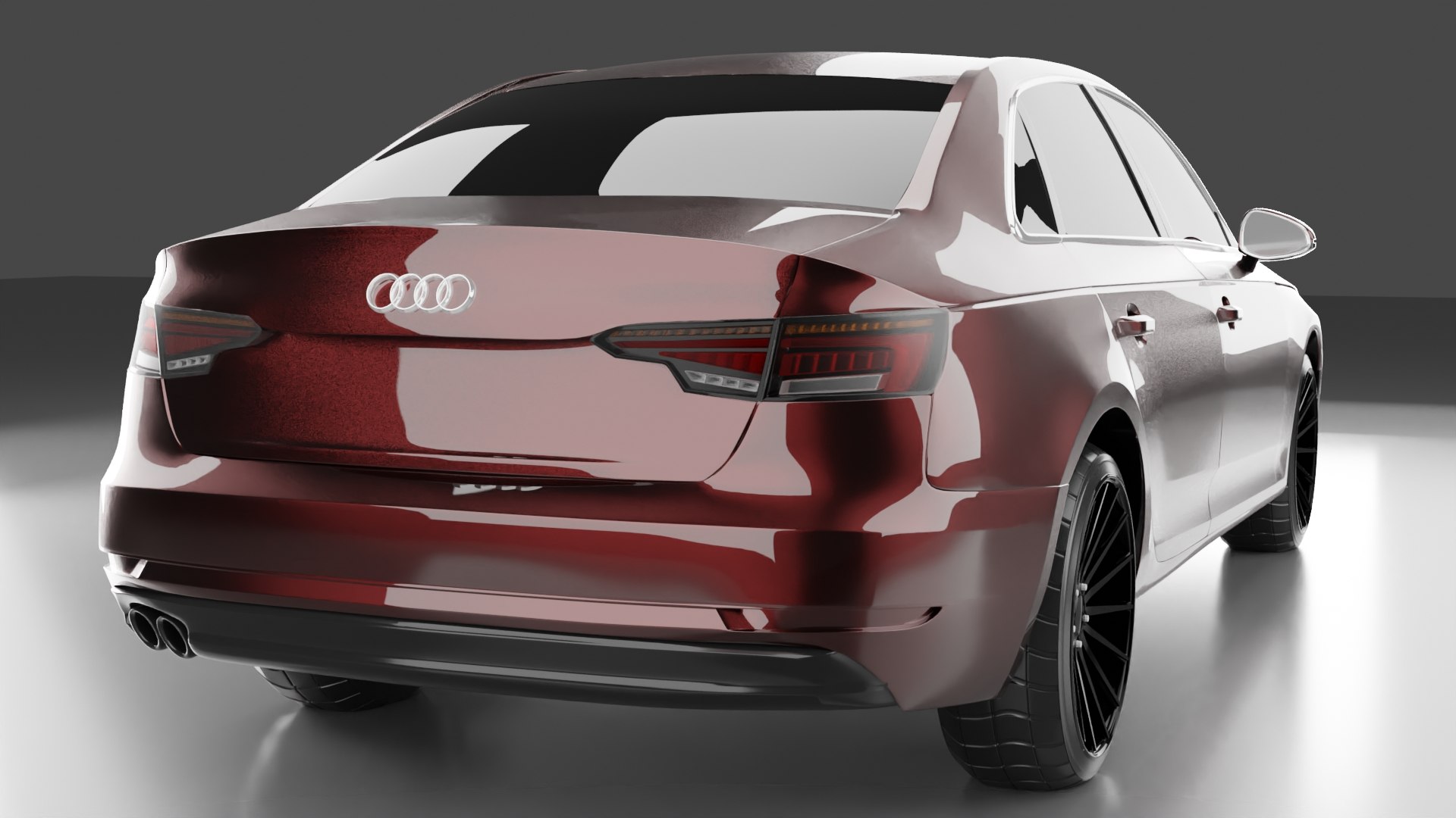 3D Audi A4 Model Car Without An Interior Model - TurboSquid 2089317