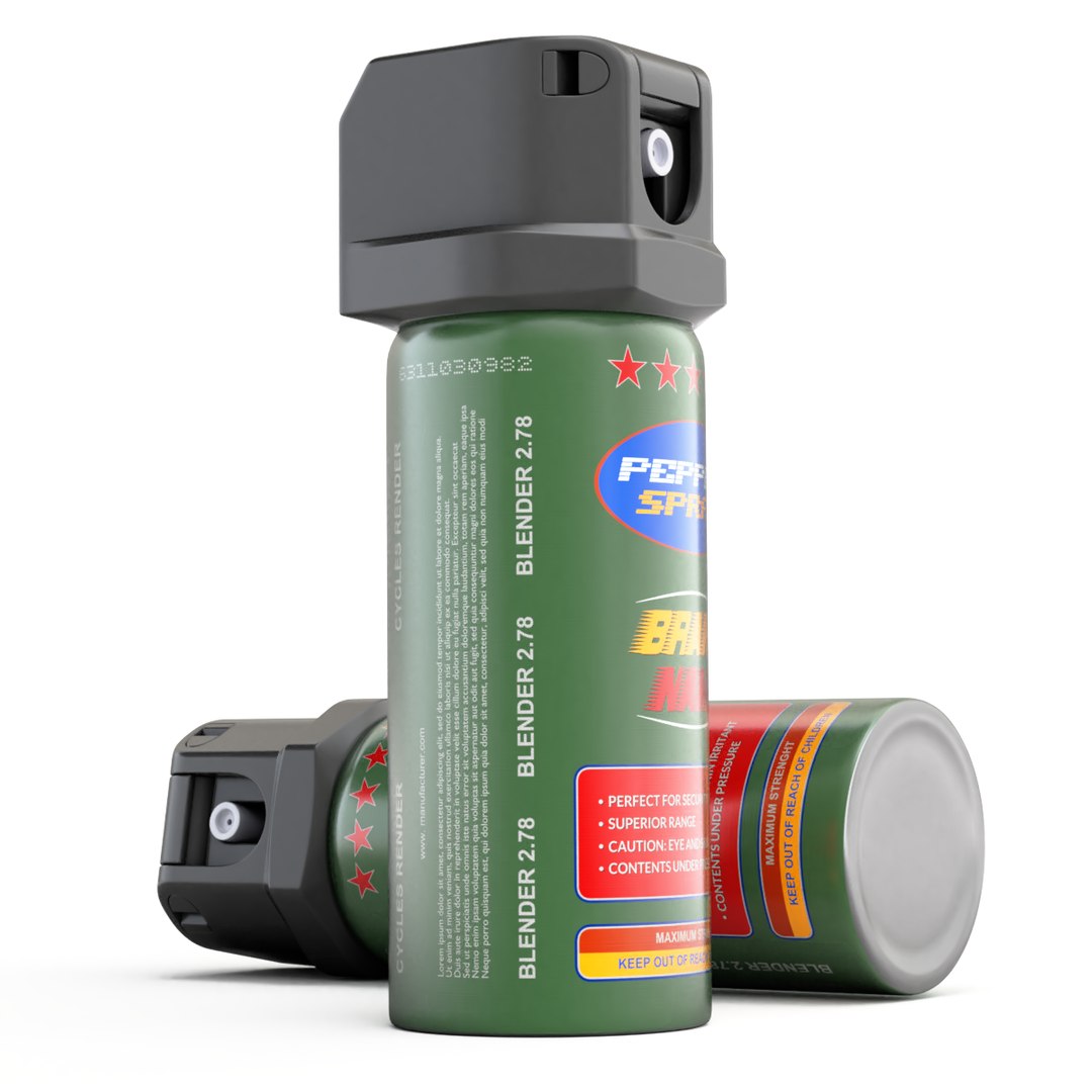 Pepper Spray 3D Model - TurboSquid 1620068
